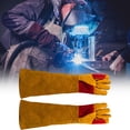 Leather Welding Gloves Flame Resistant Work Gloves Hand protections ...