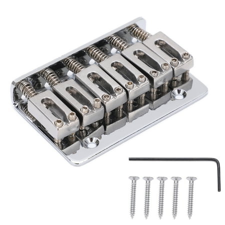 Guitar Bridge, Adjustable Practical 6 String Bridge Saddles Top Loading ...