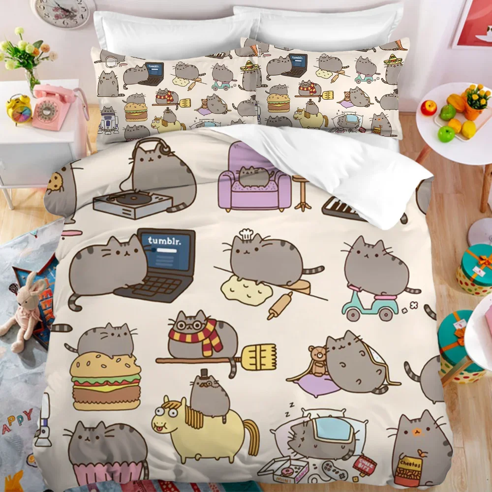Click here for Dengle Pusheen Bedding Set Pillowcase Cute Cat Ani... prices