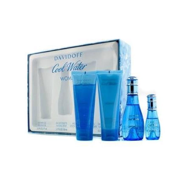 Davidoff Cool Water 4 Piece Perfume Gift Set - Walmart.com