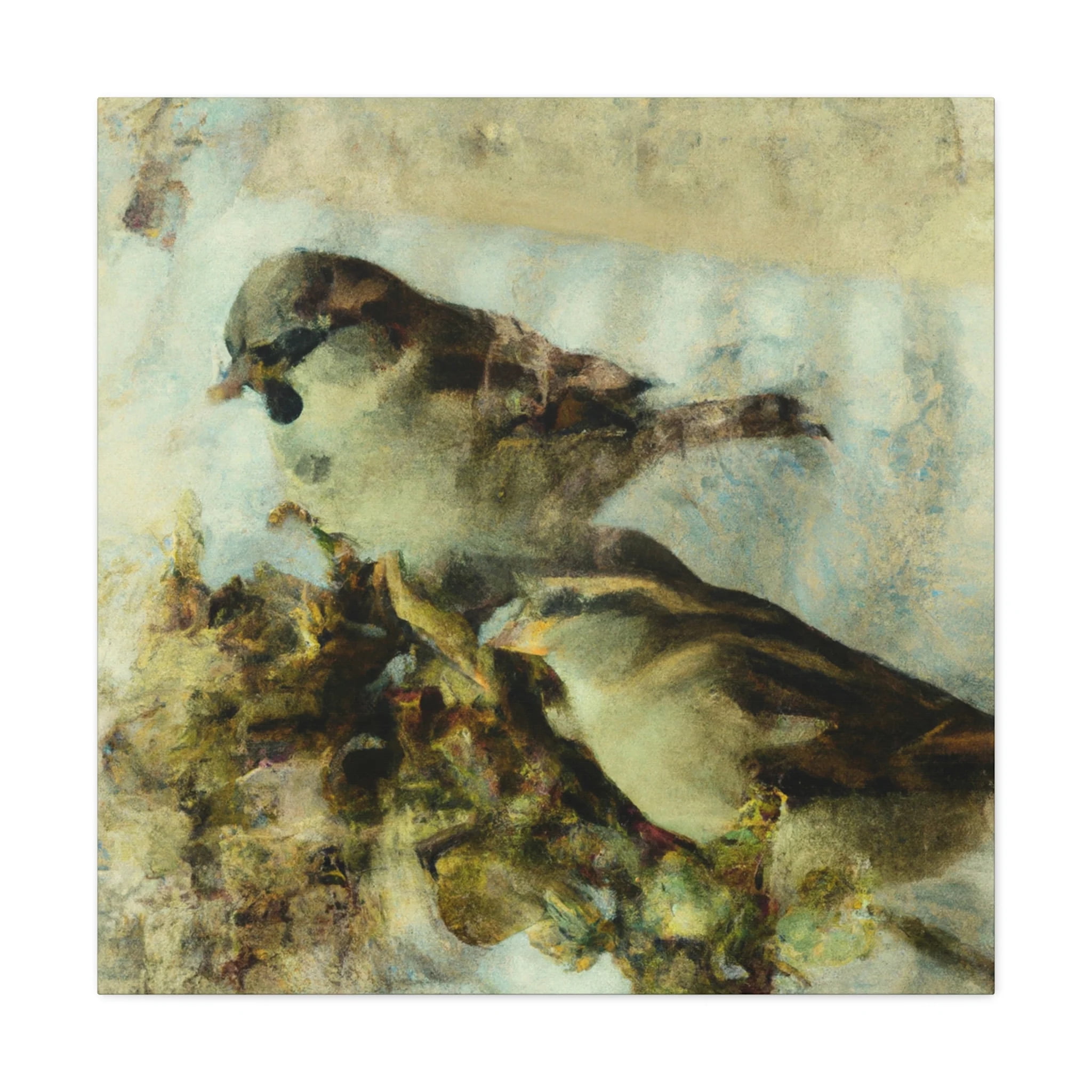 Sparrow in Royal Splendor - Canvas - Walmart.com