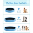 79'' Dog Pool with Sprinkler, Foldable Dog Pools for Large Dogs, 2-in-1 ...