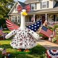 Cinvoph 4th of July Porch Goose Outfit, Patriotic Red White Blue ...