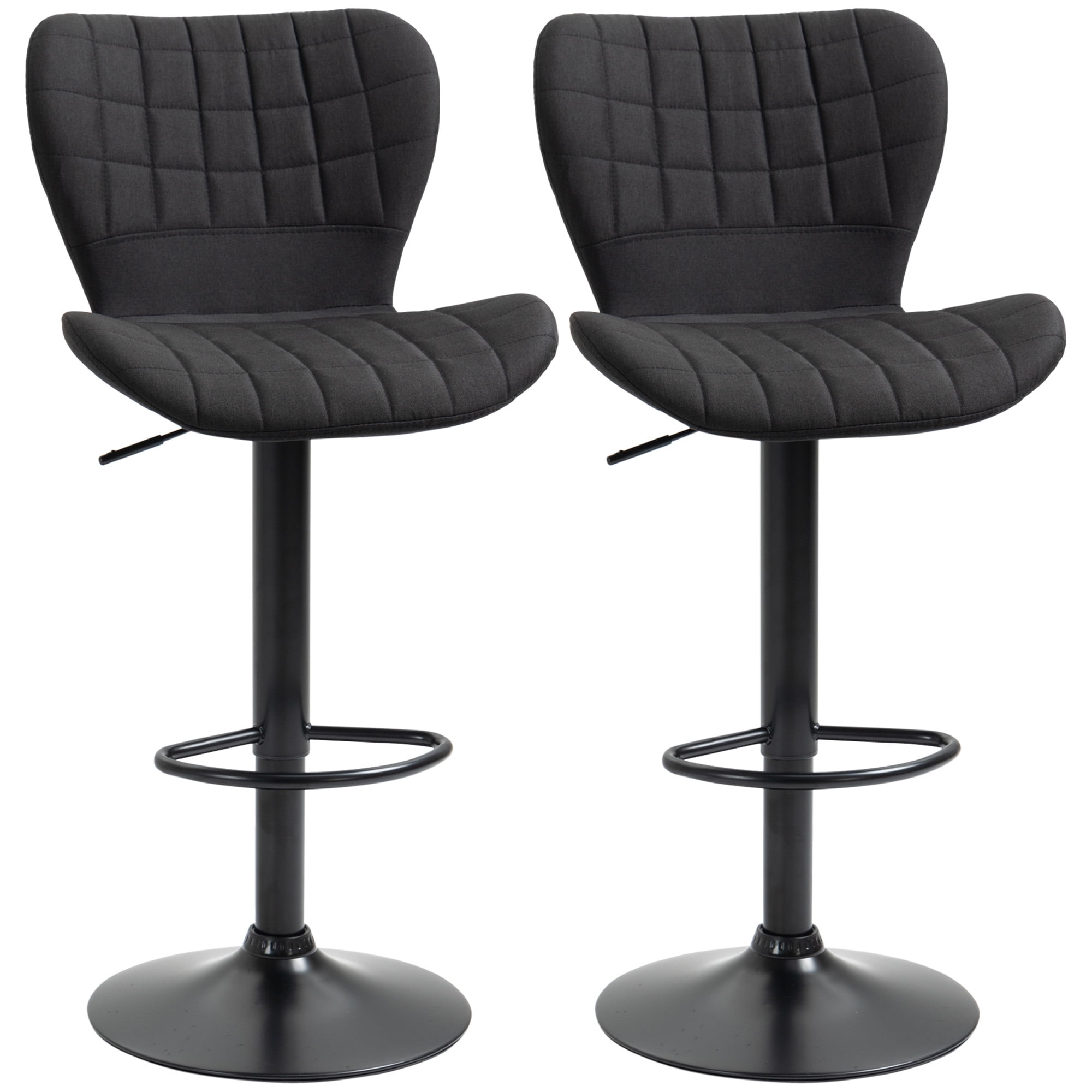 Click here for Homcom Bar Stools Set Of 2 Adjustable Height Swive... prices