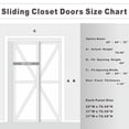 60" x 80" Space-Saving K-Type Sliding Closet Door - Wood Grain Door ...