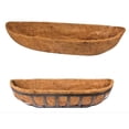 Homena Half Moon Shaped Coconut Fiber Liner Trough for Hanging Baskets ...