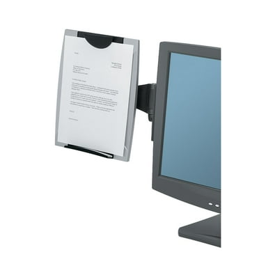 Monitor Mount Document Clip- 6-.25in.x3in.x11-.50in.- Black-Silver ...