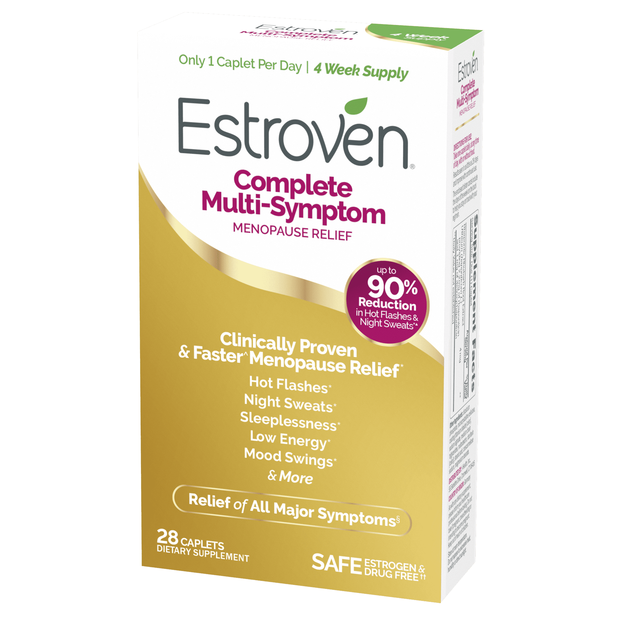 Estroven Complete Multi-Symptom Menopause Relief with Rhapontic Rhubarb ...