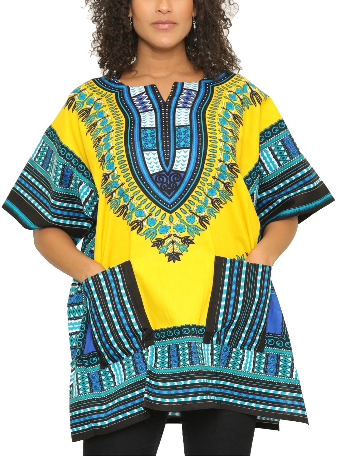 Unixex African Traditional Tunic Dashki Top Wide Elbow Dashiki Tunic ...