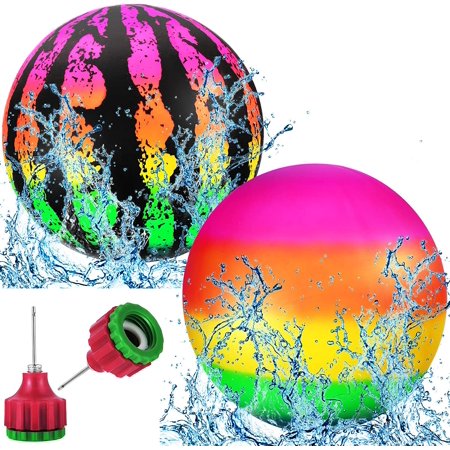 Xizioo 2 Pieces Swimming Pool Balls Inflatable Pool Balls Star Pool ...