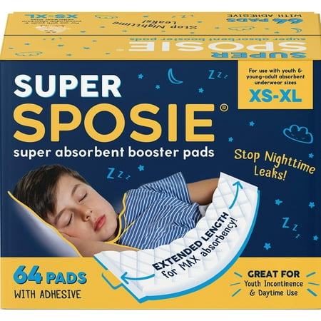 Super Sposie Booster Pads for Overnight Diapers and Youth Incontinence ...