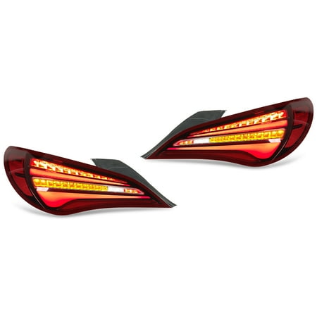 Rear Brake Lamps, Full LED Tail Lights White Reverse Light ...