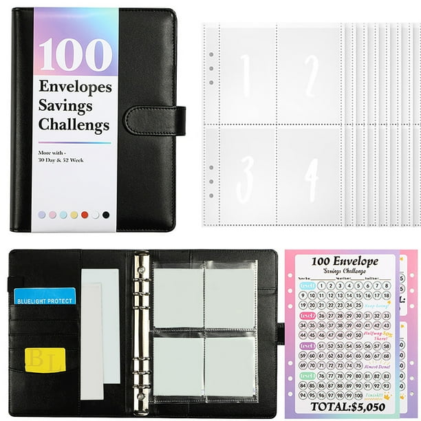 100 Envelopes Money Saving Challenge, Savings Challenges Book With ...