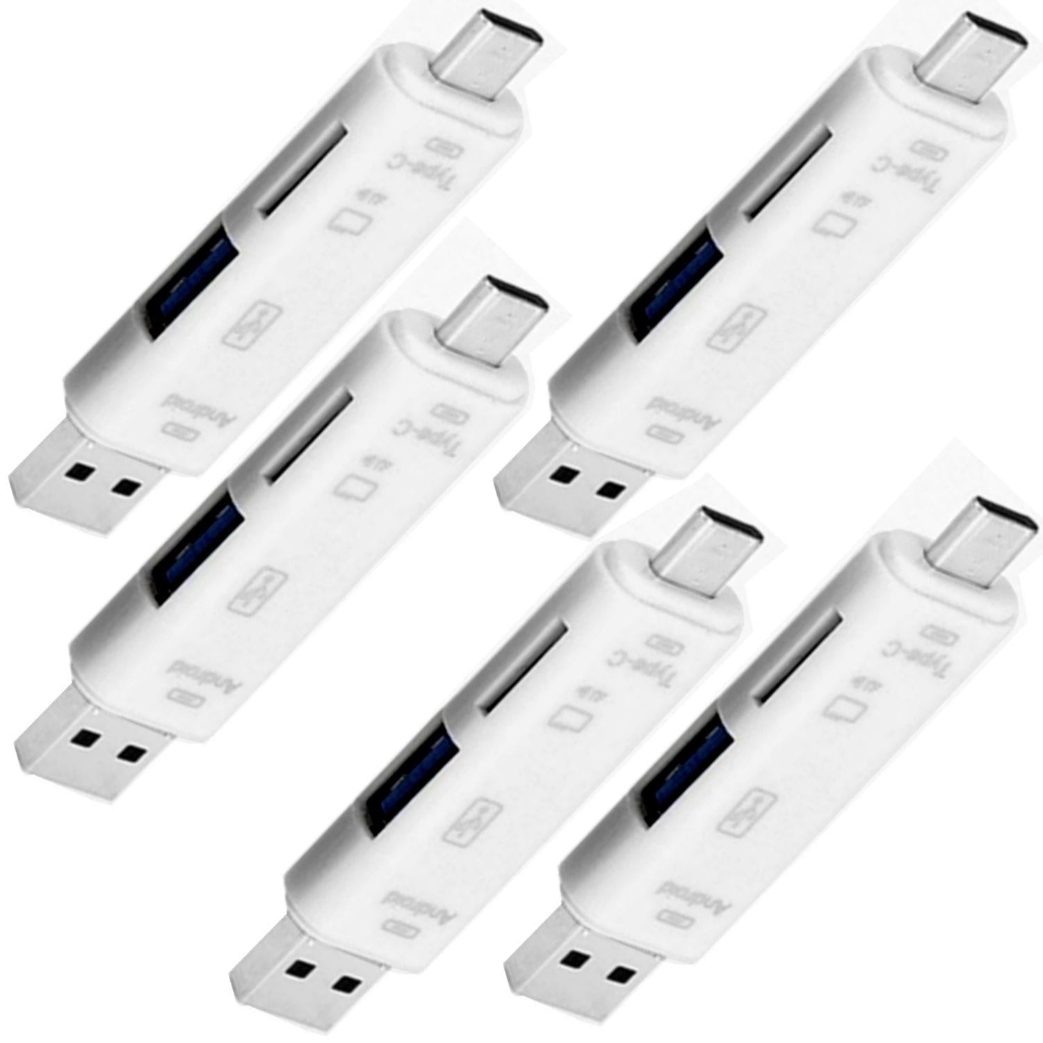Multiconector USB Memoria AIIUSB 5 Pzas Blanco Salidas Micro-USB USB 2. ...