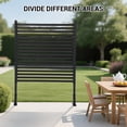 Kicctian Galvanized Steel & PE Outdoor Privacy Fence Panel – Decorative ...