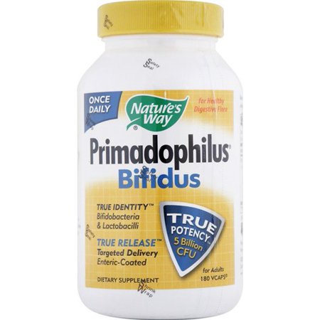 Nature's Way Probiotics Primadophilus Bifidus 5 billion CFU - 180 ...
