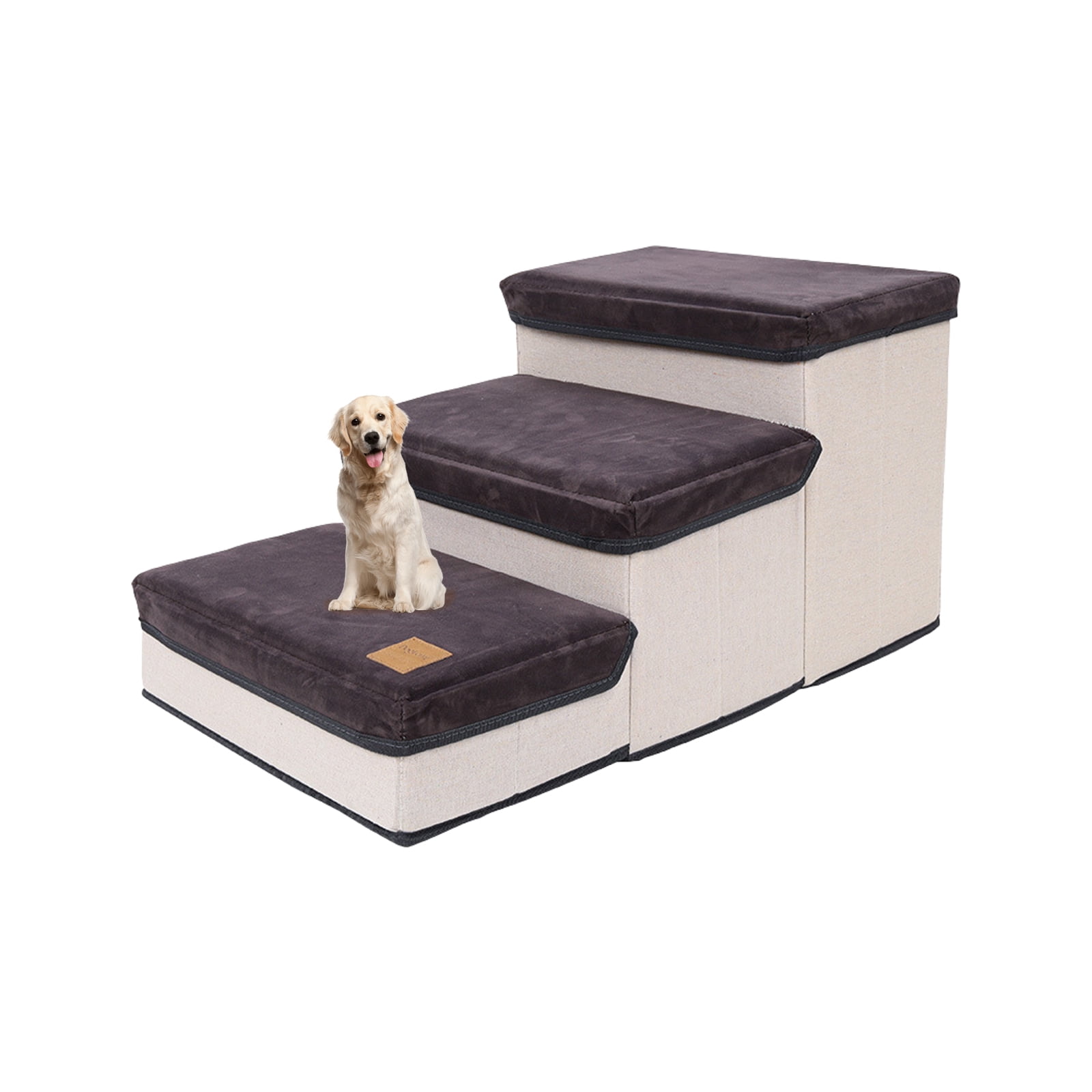 Pet Stair Thickened Puppy Ladder Pet Folding Storage Large Capacity Dog ...