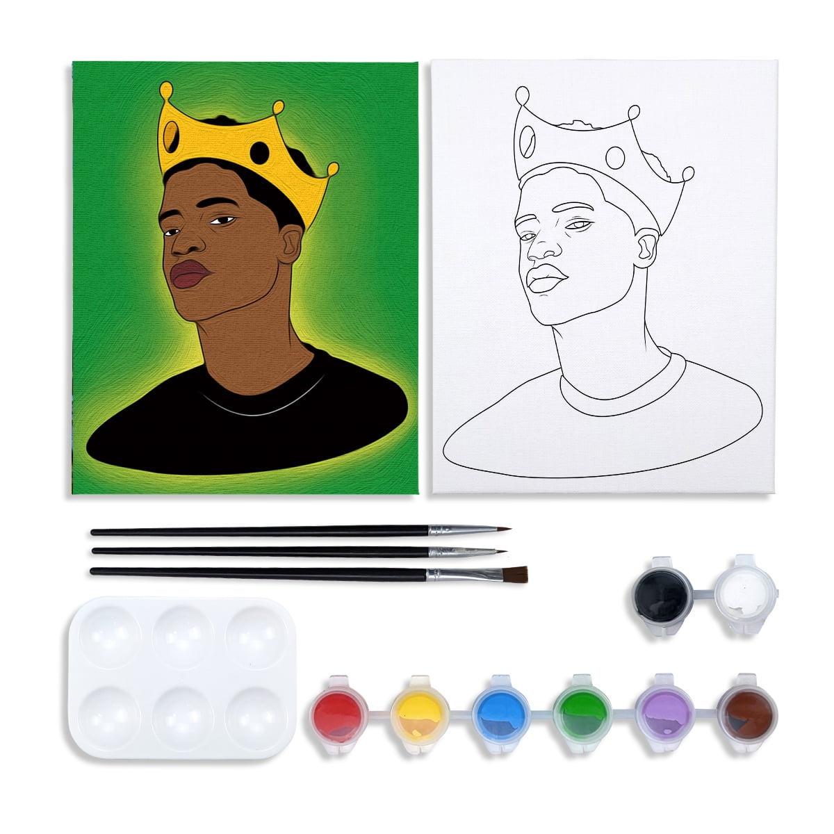 VOCHIC Canvas Painting Kit Pre Drawn Canvas for Painting for Adults ...