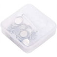 50 Sets 12mm Round Blank Bezels Blank Bezel Tray Stainless Steel Links ...