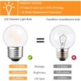 XUERUI-G40 Low Watt Small Led Light Bulbs 1.5w Small Edison Filament ...