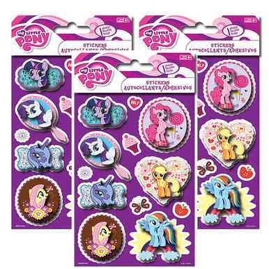 My Little Pony Sticker Set [3 Packs of 1 Sheet Ea] | Walmart Canada