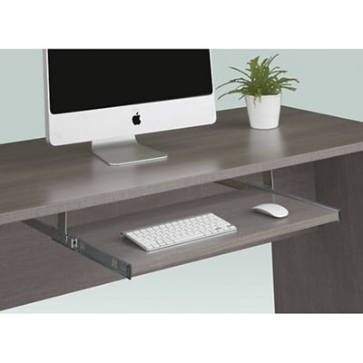 Boardwalk Keyboard Shelf Bark Gray Laminate - Walmart.com