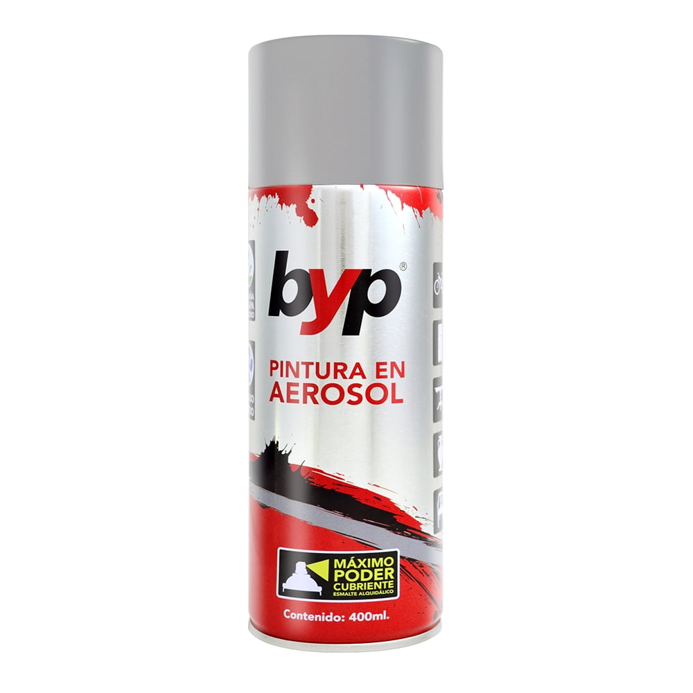 Aerosol aluminio BYP 400 ml Caja 12 piezas | Bodega Aurrera en línea