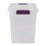 27 Quart Clear-View Storage Containers with Secure Lid - Walmart.com
