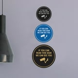 Circle If You Can Read This Sign We Can See You (CCTV Camera) Sign ...