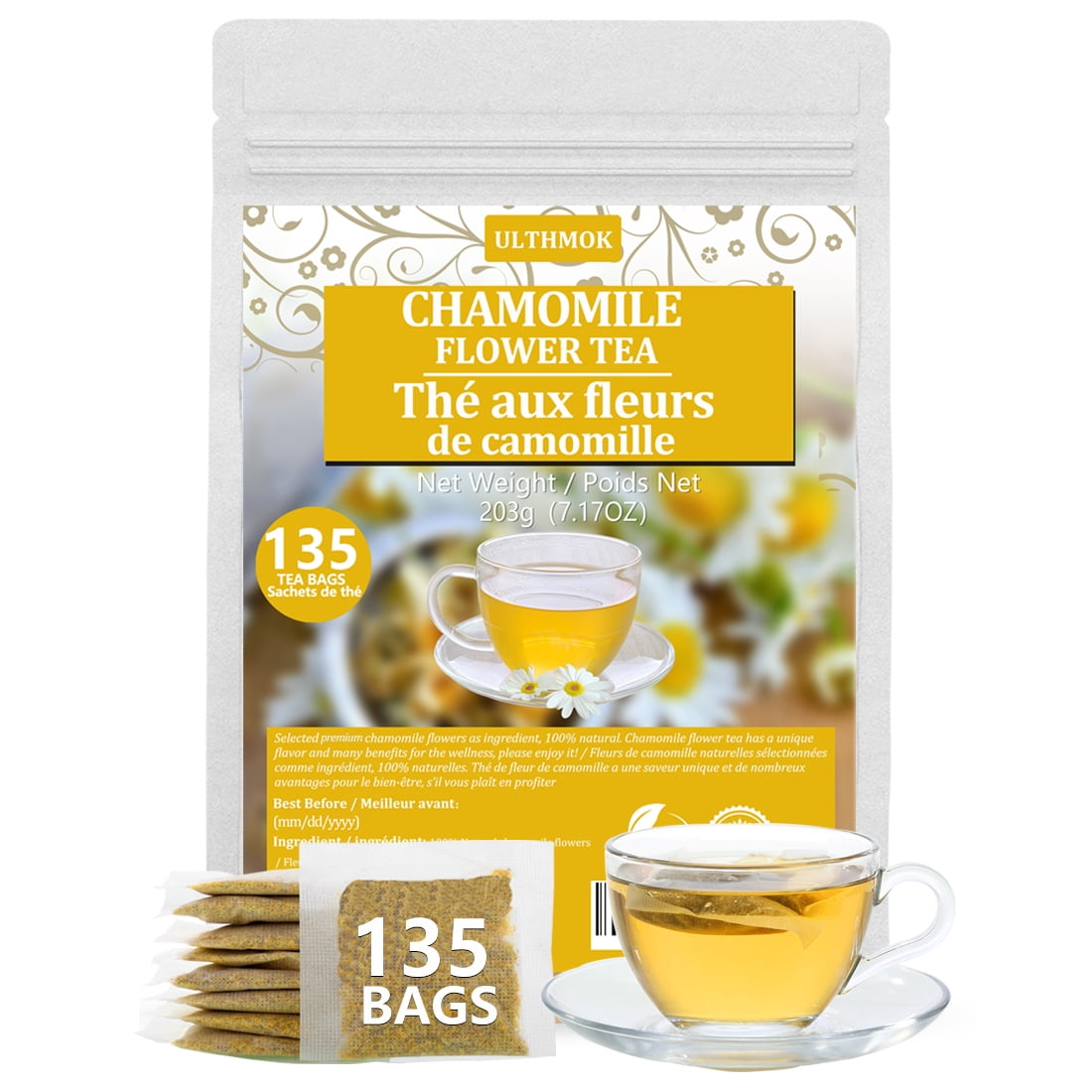 Click here for Ulthmok 135 Chamomile Tea Bags  Made With 100 Pure... prices