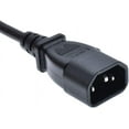 Toptekits C14 to C5 Power Plug Cable,IEC 320 C14 Male to C5 Female Adapter Cable,Universal Power ...