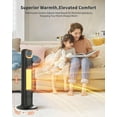 NFTIGB Space Heaters for Home, 24" 1500W Oscillating Electric Tower ...