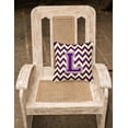Letter L Chevron Purple and Gold Fabric Decorative Pillow - Walmart.com
