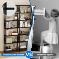 Uforic 7 Tier Bookshelf - Industrial Reversible Design - Walmart.com