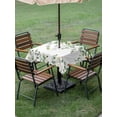 54x54 Square Tablecloth, Sage Green Eucalyptus Outdoor Tablecloth with ...