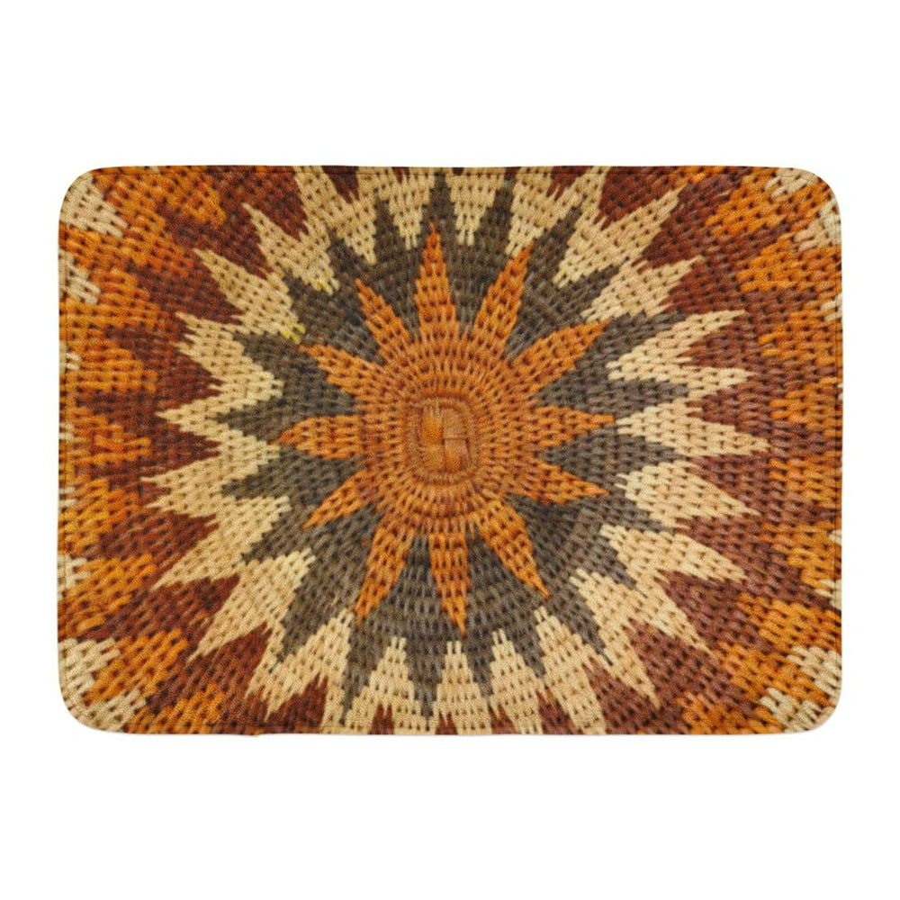 GODPOK Woven Colorful Africa African Basket Weave Culture Rug Doormat ...
