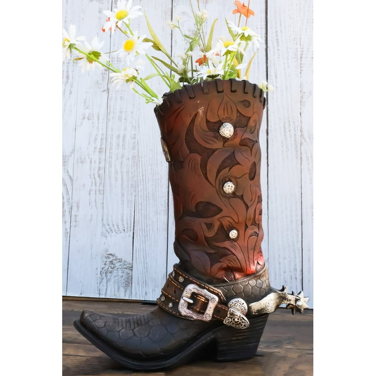 Cowboy Boot Vase