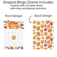 Big Dot of Happiness Fall Pumpkin - Bingo Cards and Markers - Halloween ...