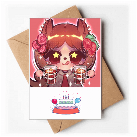 Squirrel Maldives Sweet Dodi Happy Birthday Greeting Cards Envelopes ...