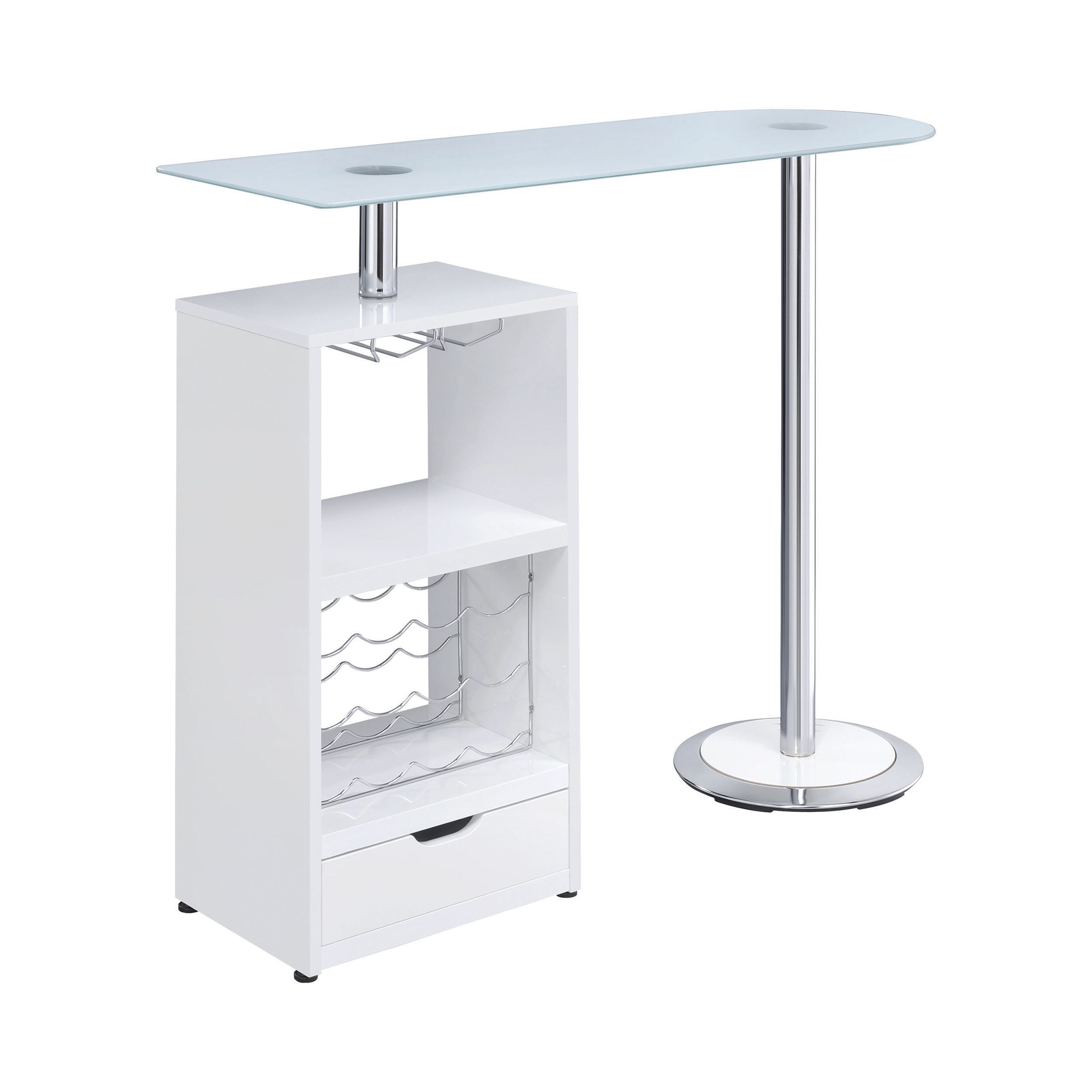 Coaster Company Contemporary Bar Table, White - Walmart.com