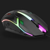 Lifetechs USB Wired Gaming Mouse LED RGB Ergonomic 1200DPI 3 Buttons High Precision Mute Desktop ...