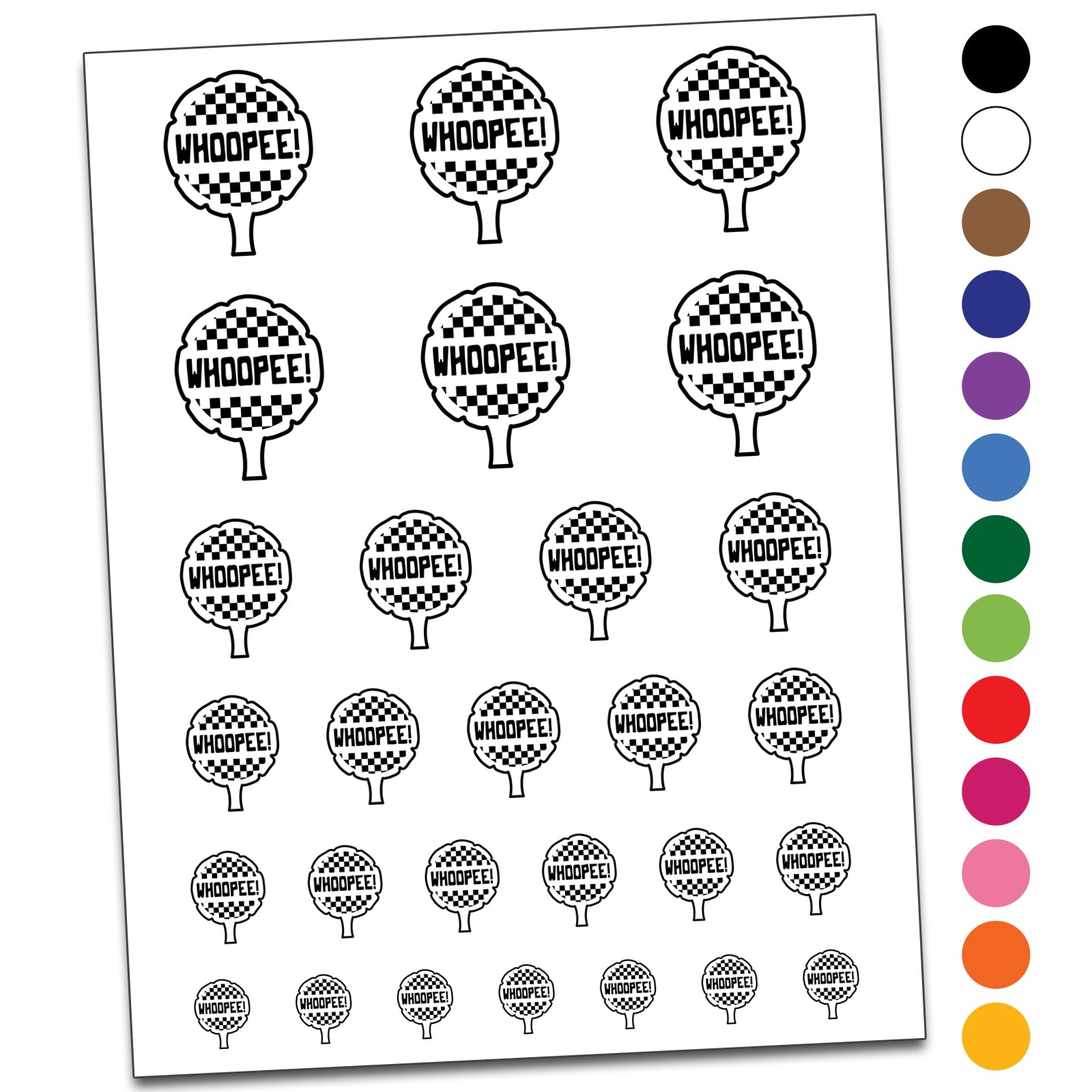 Whoopee! Funny Fart Cushion Water Resistant Temporary Tattoo Set Fake ...