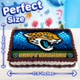 8.3 x 11.7 Inch Edible Square Cake Toppers –Jaguars Themed Birthday ...