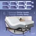 Celestial Aurora Adjustable Bed Base (Frame) + 10 inch Gel Memory Foam ...