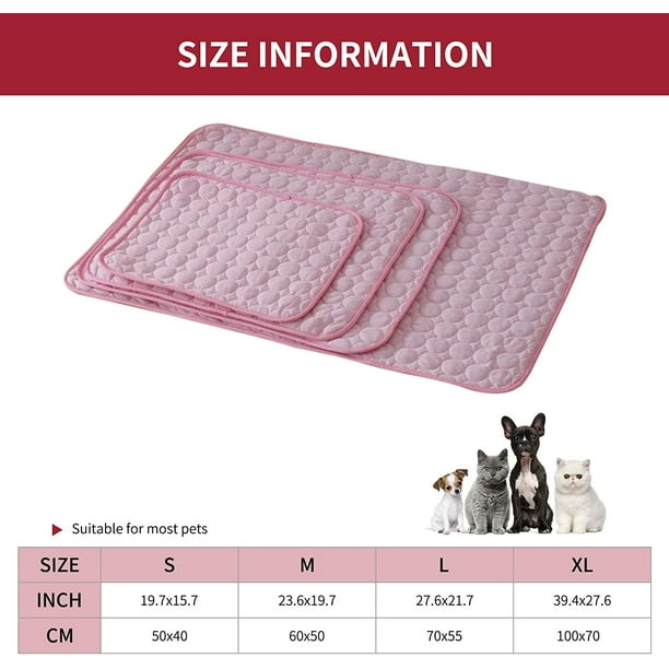 Comfort Cooling Mat Pet Cool Bed Sleeping Mat para perros y gatos XL Zhivalor HS 0522 Walmart en linea
