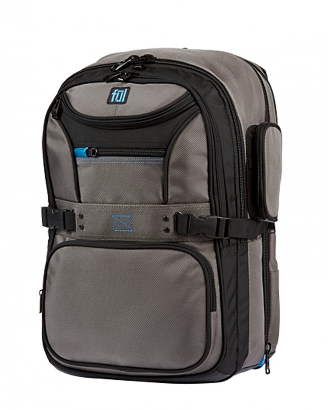 FUL Alleyway Cruncher Backpack Gray - Walmart.com