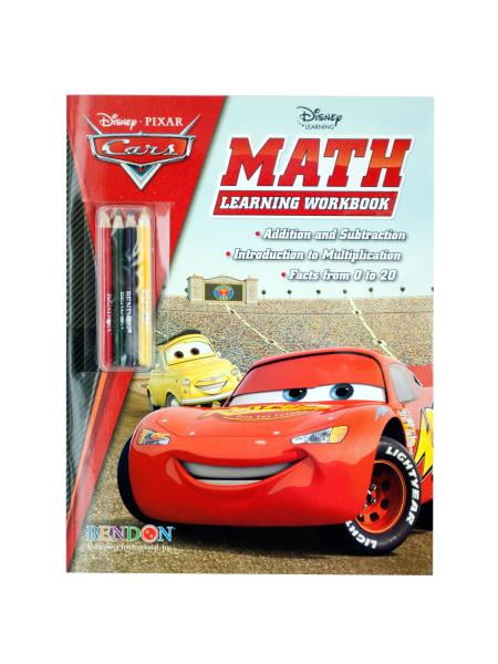 Disney Pixar Cars Math Workbook with Pencils (Available in a pack of 24 ...