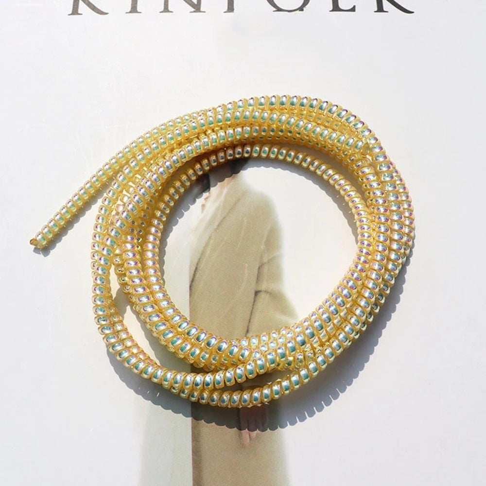 63 inch Laser Color Spiral Cable Protector Sleeve USB Charging Cable ...