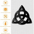 Trinity Knot Metal Wall Art Decor Black Trinity Wall Hanging Decor Knot ...