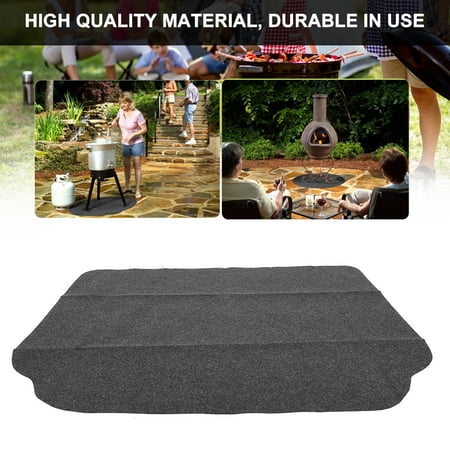 Garosa Floor Mat,BBQ Grill Mat,50x36in Black Outdoor Oil Proof ...